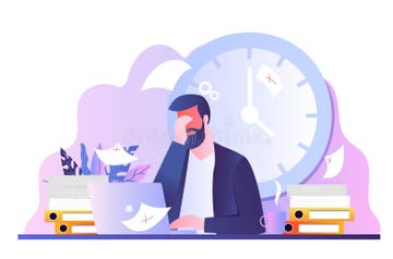 Work Lost Time Flat Stock Illustrations – 41 Work Lost Time Flat Stock ...