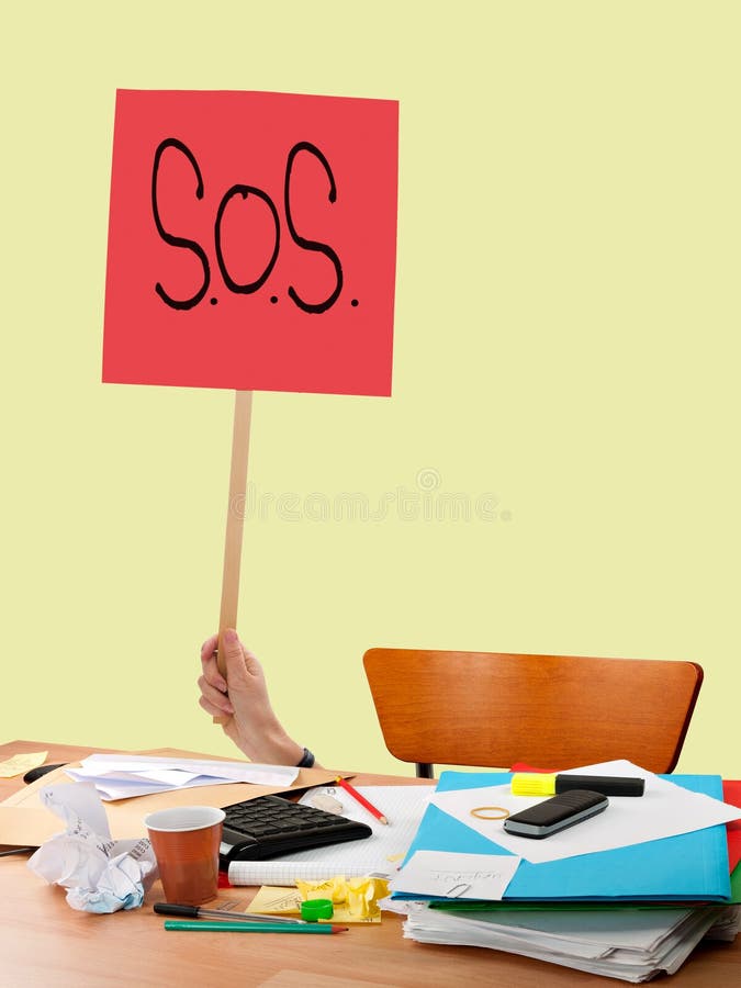 Untidy, Messy Desk - Overwork Stock Image - Image of stress, life: 20576019