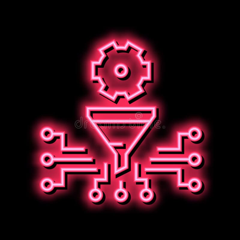 Work Process Filtration Color Icon Vector Illustration Stock Vector ...