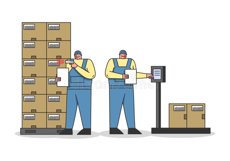 Warehouse Scanner Cartoon Stock Illustrations – 286 Warehouse Scanner ...