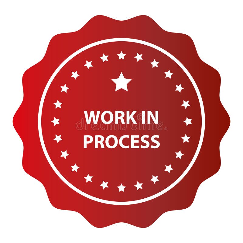 Work in progress stock illustration. Illustration of uppercase - 81204452