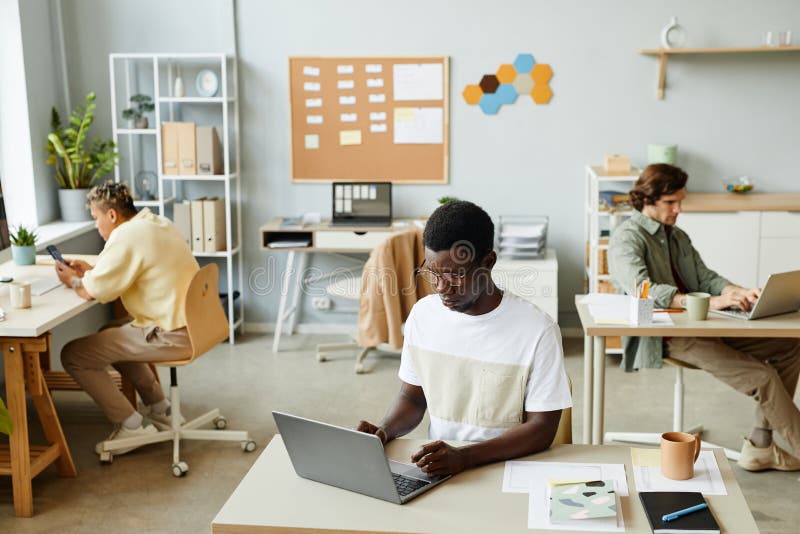 Work Processes in Office stock image. Image of design - 258740379