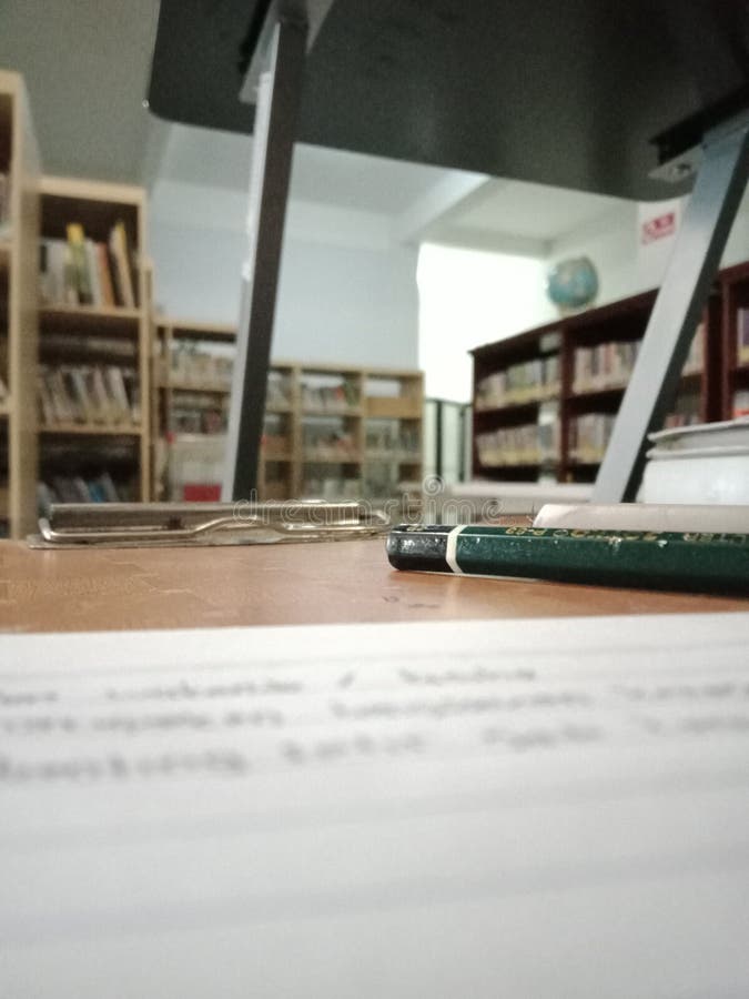 Work Productively in a Special Room in the Library Stock Image - Image ...