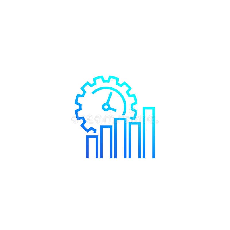 Work Productivity Icons Black & White Set Big Stock Vector ...