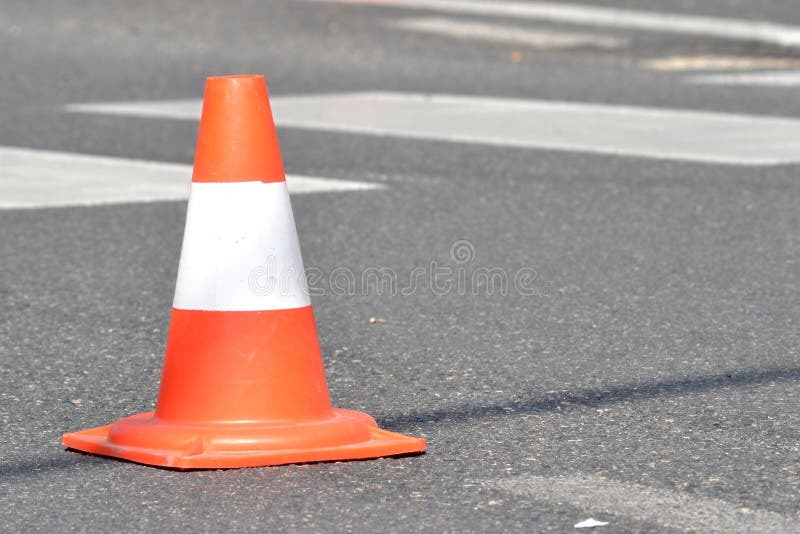 Work in progress stock photo. Image of asphalt, cone - 20260288