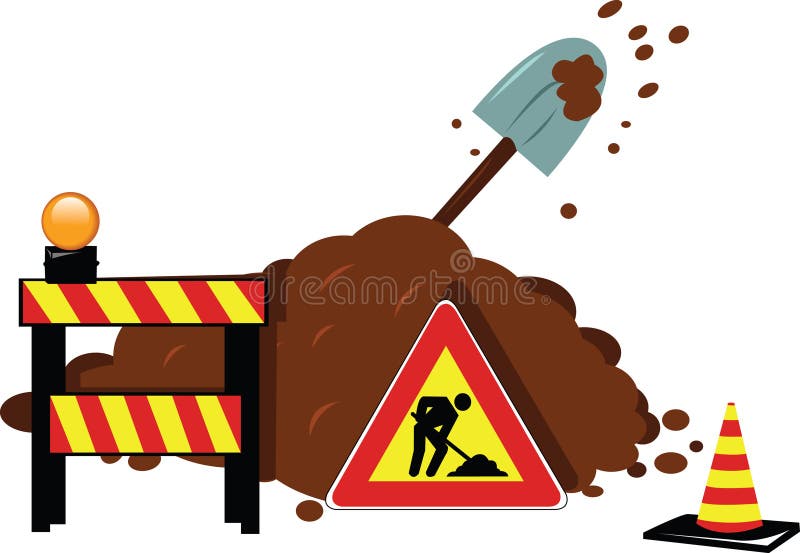 Work in Progress stock vector. Illustration of internet - 26946408
