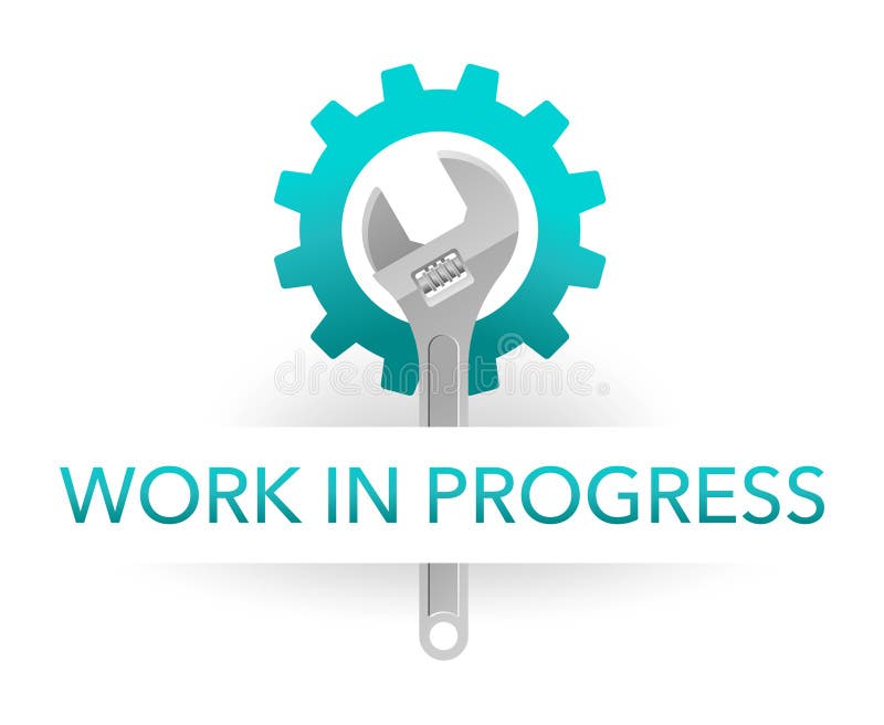 Work in Progress Banner for Technical Maintenance Stock Vector ...
