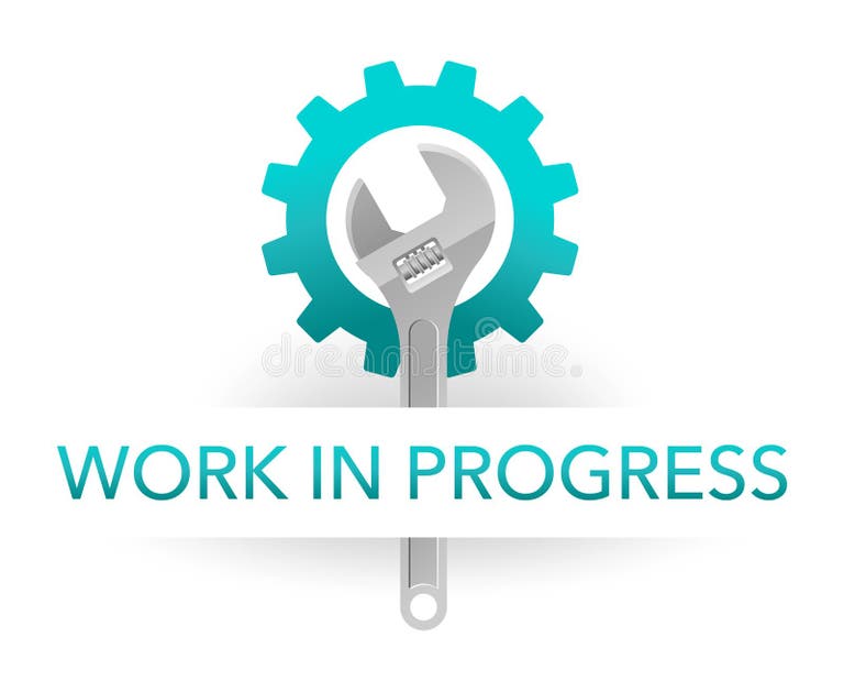 Work in Progress Banner for Technical Maintenance Stock Vector ...