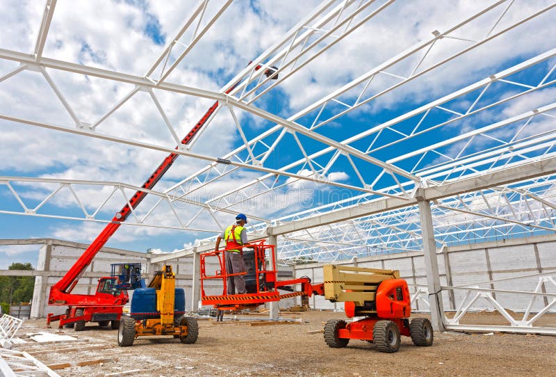 People Work on Construction Site. Editorial Image - Image of people ...