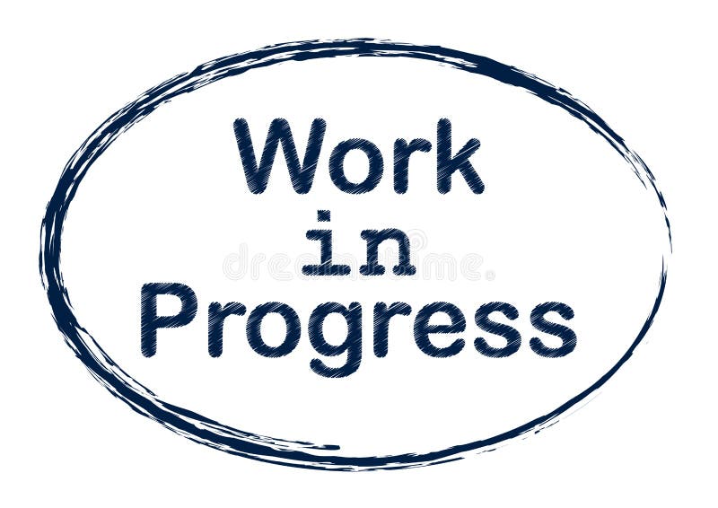 Work in Progress Business Concept Vector Illustration Stock Vector ...