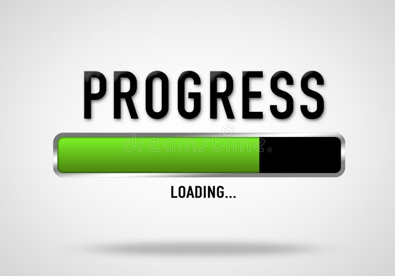 Work in Progress - Loading Bar Illustration Stock Illustration ...