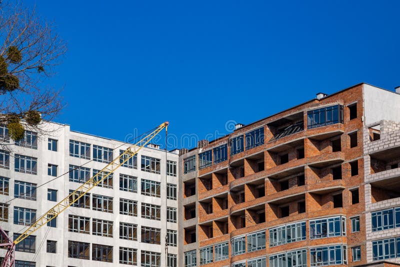 Building Construction Work in Progress Building Demolition and Work of ...