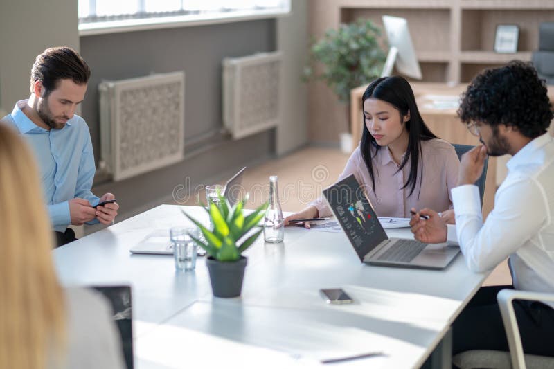 People Working in the Office and Looking Involved Stock Image - Image ...