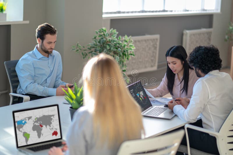 People Working in the Office and Looking Involved Stock Photo - Image ...