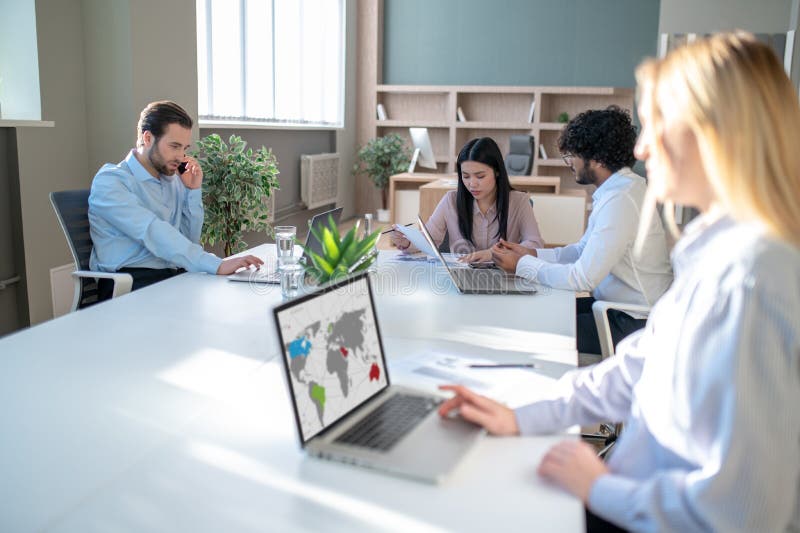 People Working in the Office and Looking Involved Stock Image - Image ...