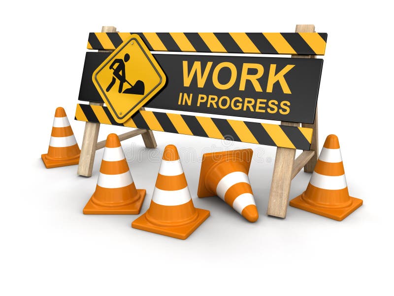 Work in Progress Sign stock vector. Illustration of sign - 17233565 Work in Progress Sign stock vector. Illustration of sign - 17233565
