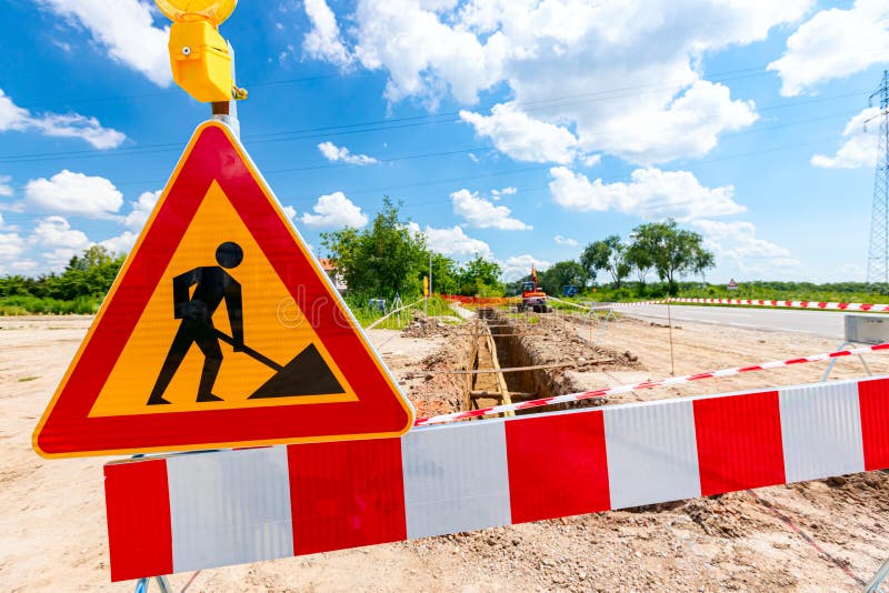 Work in Progress, Triangle Sign and Winking Light are Symbols of ...