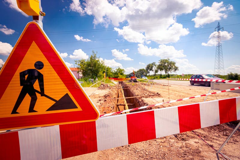 Work in Progress, Triangle Sign and Winking Light are Symbols of ...