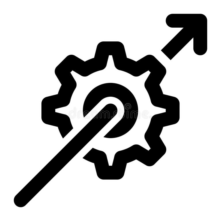 Work in Progress, WIP, Project Outline Icon Stock Vector - Illustration ...