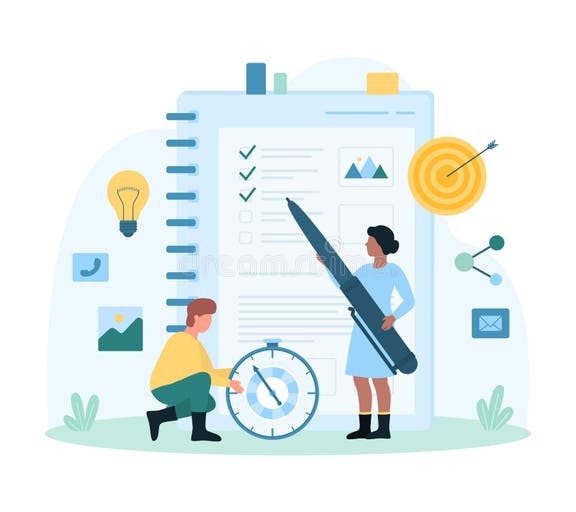 Work Project Planning, Survey Checklist, Tiny People Holding Pen and ...