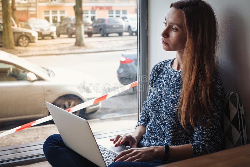 Work on quarantine stock image. Image of adult, home - 179263131