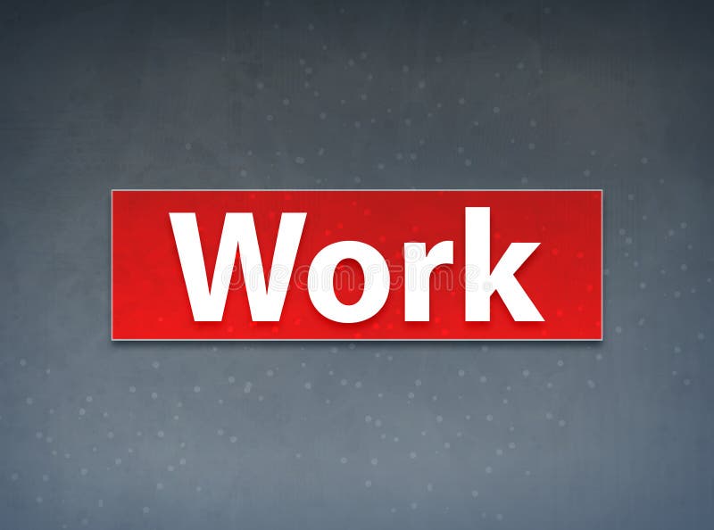 Work Red Banner Abstract Background Stock Illustration - Illustration ...