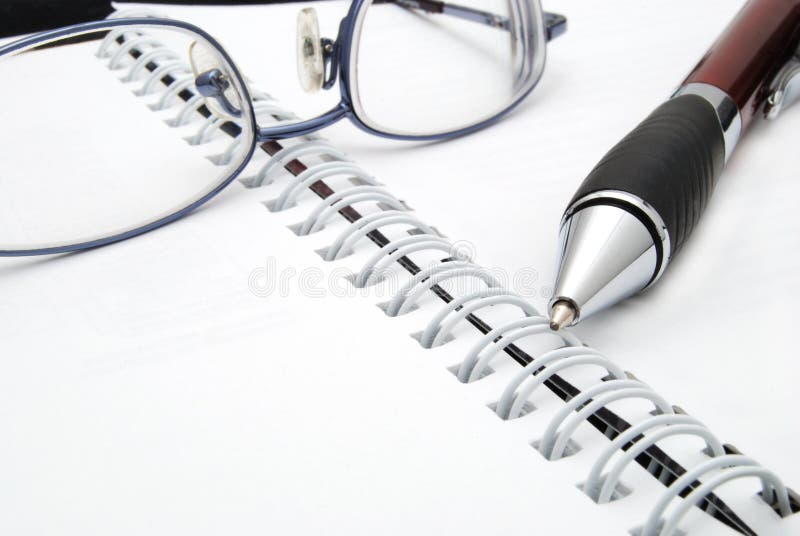 Work related stock image. Image of binder, eyewear, memo - 5426561