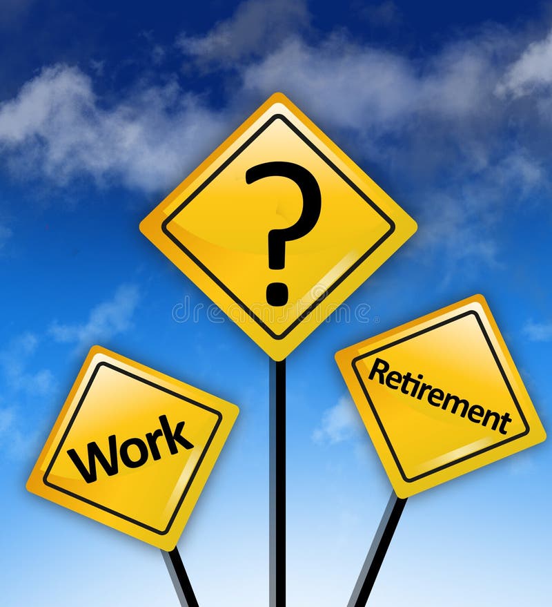 Work Retirement Savings Dilemma Stock Image - Image of decisions ...