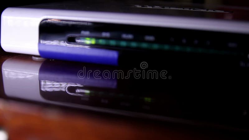 Router with Green LED, Starts Up, Stock Video - Video of design ...