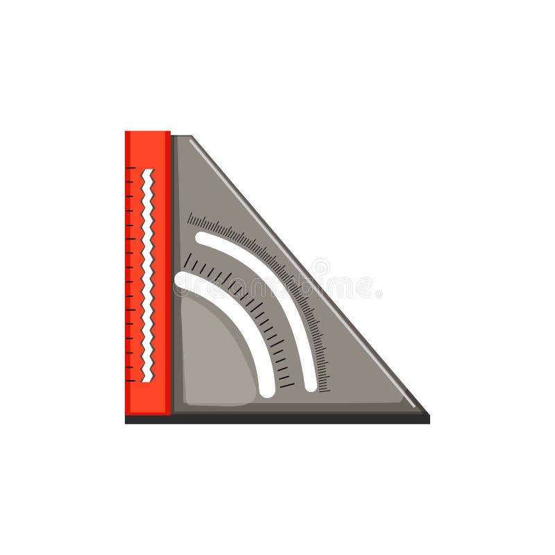 Work Ruler Builder Cartoon Vector Illustration Stock Vector ...