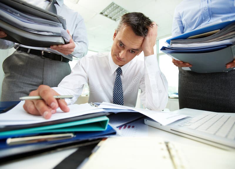 Paperwork stock photo. Image of human, negotiations, contemporary ...