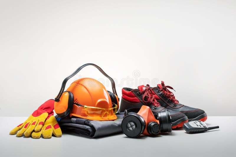 Work Safety Word Written on Paper List and Work Safety Protection ...