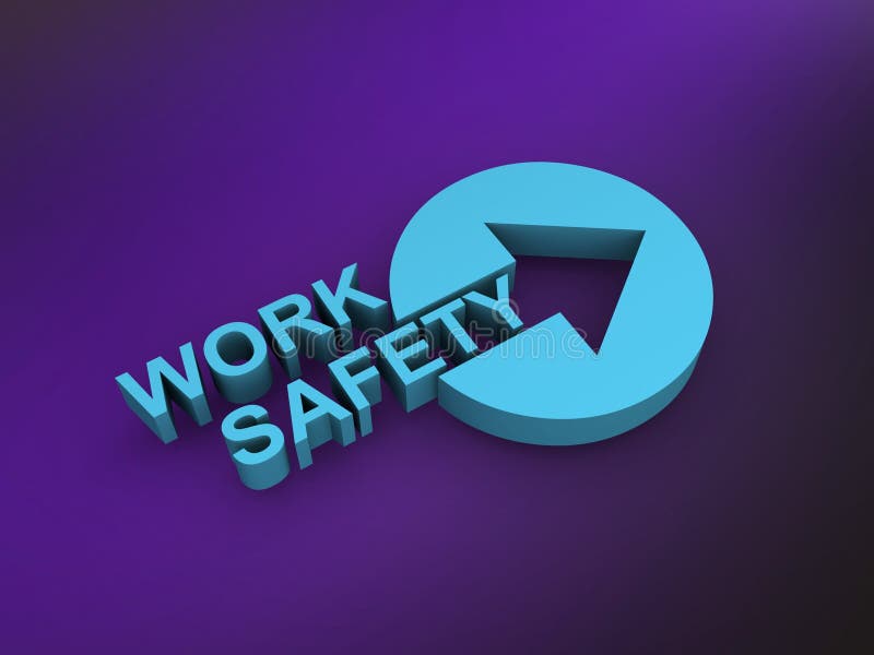 Work safety on purple stock illustration. Illustration of standard ...