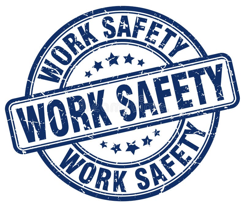 Work safety stamp stock vector. Illustration of white - 100504353