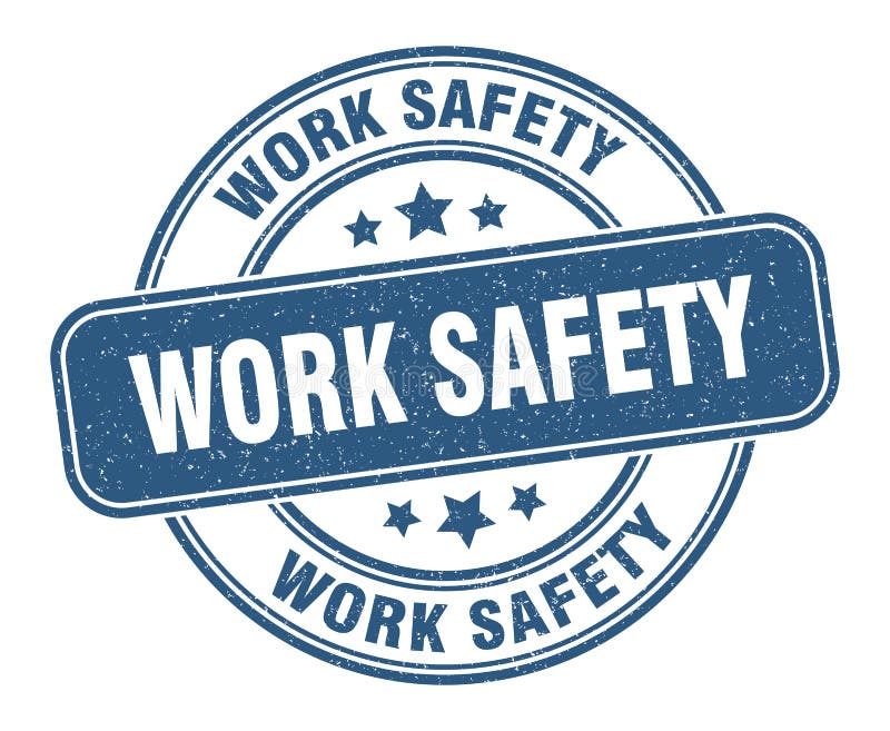 Work Safety Stamp. Work Safety Round Grunge Sign Stock Vector ...