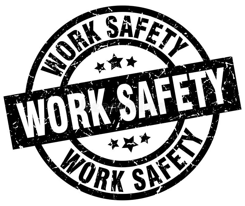 Work safety stamp stock vector. Illustration of rubber - 105774146
