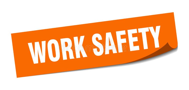 Work safety sticker. stock vector. Illustration of safe - 153879939