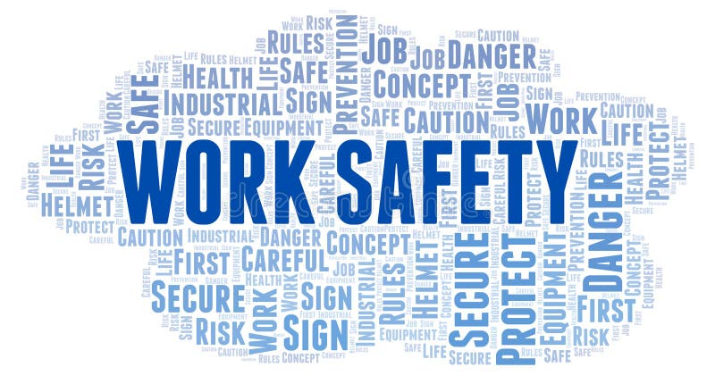 Work Safety Word Cloud. Word Cloud Made with Text only Stock ...