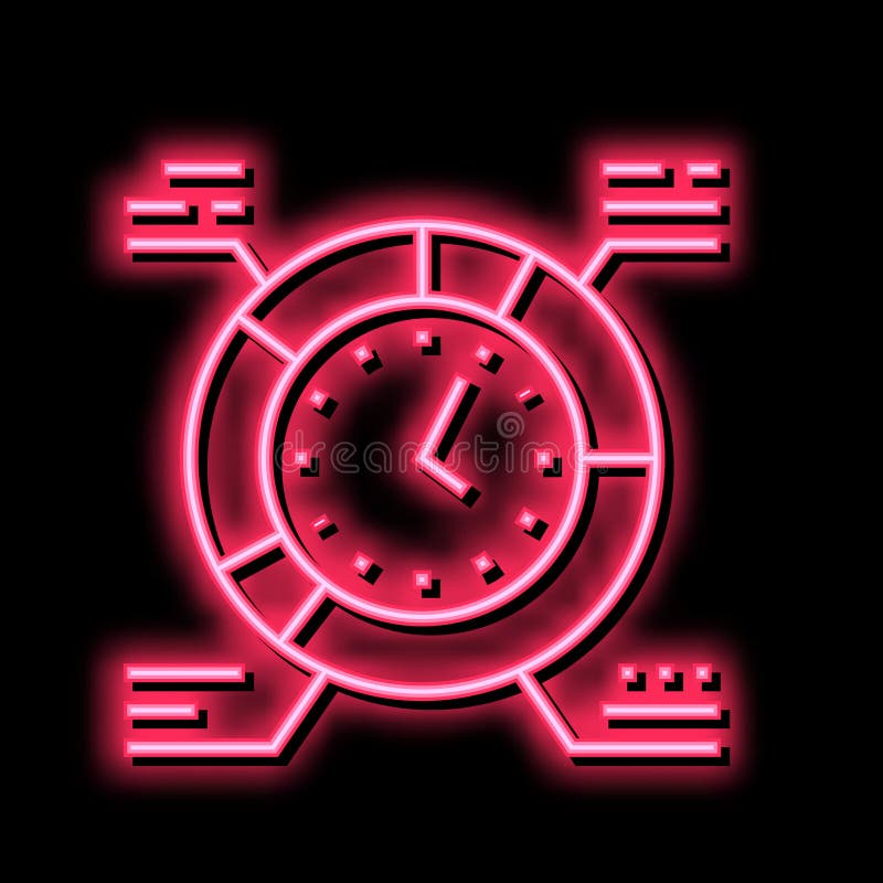 Work Schedule Color Icon Vector Illustration Sign Stock Vector ...