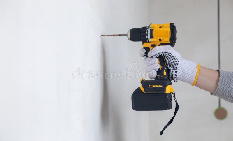 Work with Screwdriver Fasteners and Installation Stock Image - Image of ...
