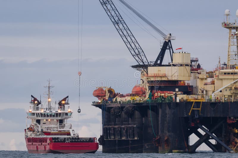 PIPE LAYER PLATFORM stock photo. Image of layer, construction - 229189804