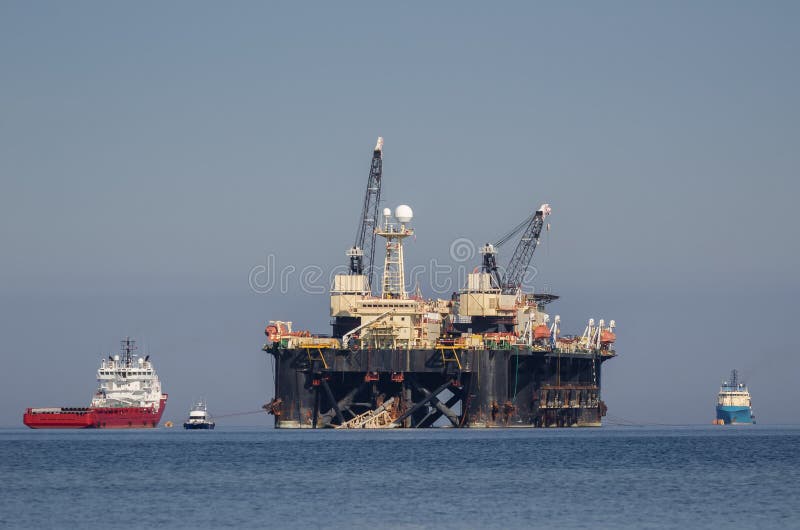 PIPE LAYER PLATFORM stock photo. Image of project, maritime - 237769298