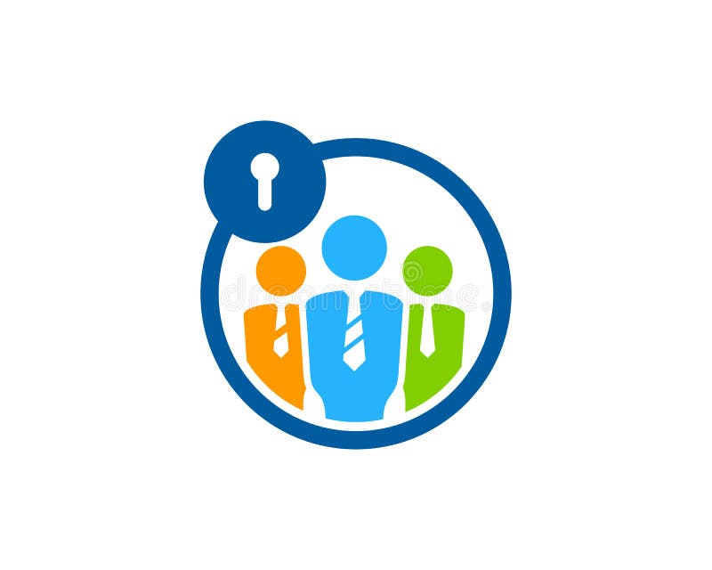 Work Security Icon Logo Design Element Stock Vector - Illustration of ...