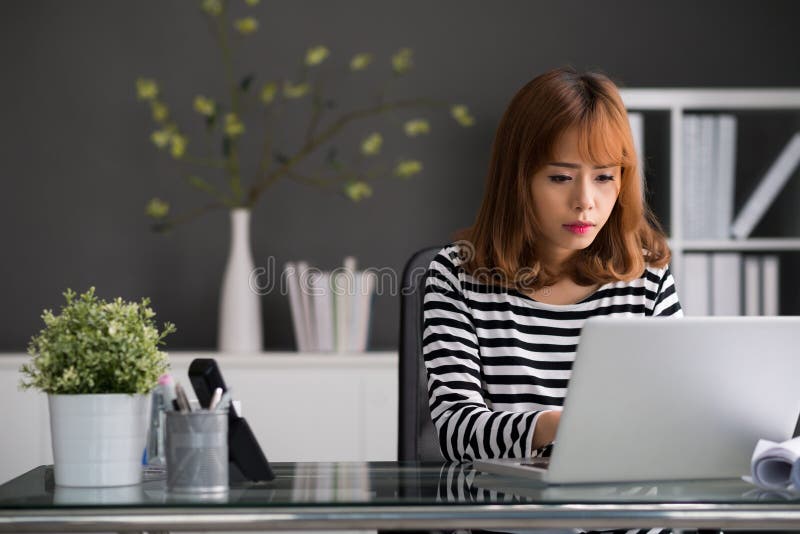 At work stock image. Image of concentrate, business, casual - 55240917