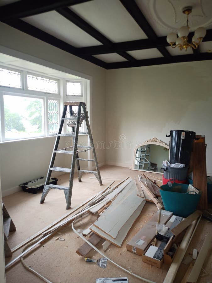 Work Site almost Finished Time To Clean Up Stuff Stock Photo - Image of ...