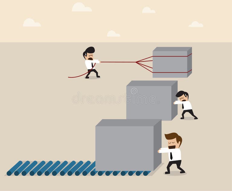 Push Pull Cartoon Stock Illustrations – 660 Push Pull Cartoon Stock ...