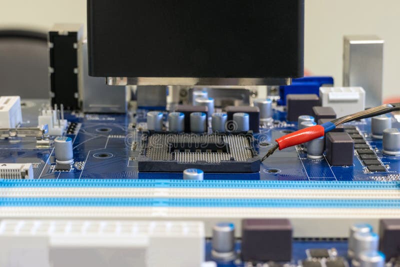 BGA Rework Station Ready for Demounting Chip Stock Image - Image of ...