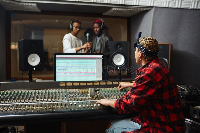 Work of sound operator stock photo. Image of professional - 109084006