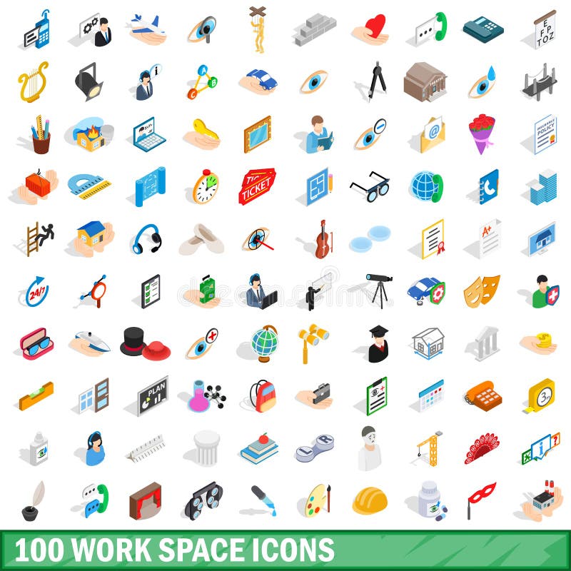 Office Line Icon Set, Business Symbols Collection Stock Vector ...
