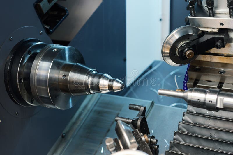 Work Space of Modern CNC Milling Machine. Stock Photo - Image of lathe ...